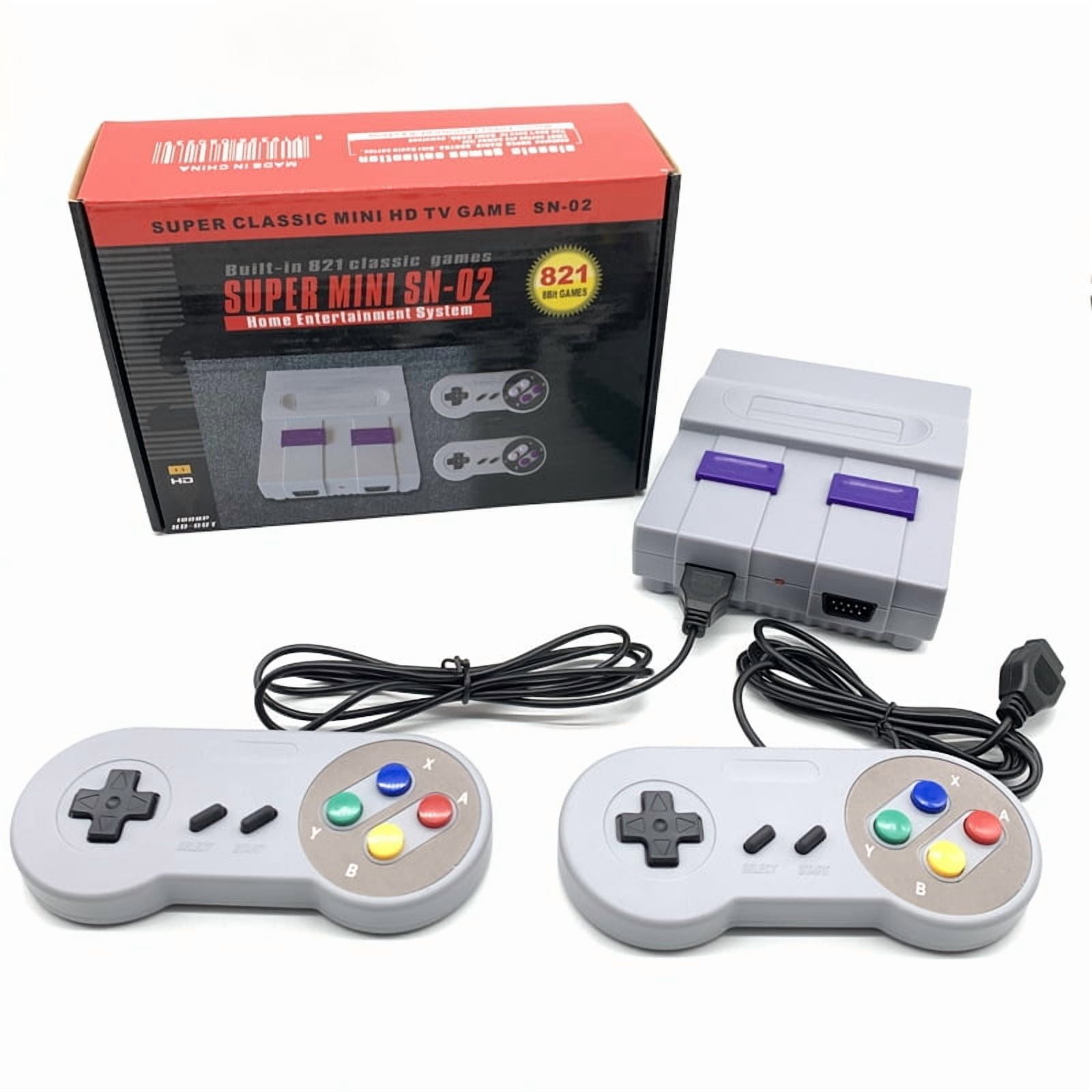 Retro Game Console Mini Classic Game System with 2 Classic Wired ...