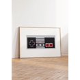 Retro Game Controller Gaming Wall Art Print - Walmart.com