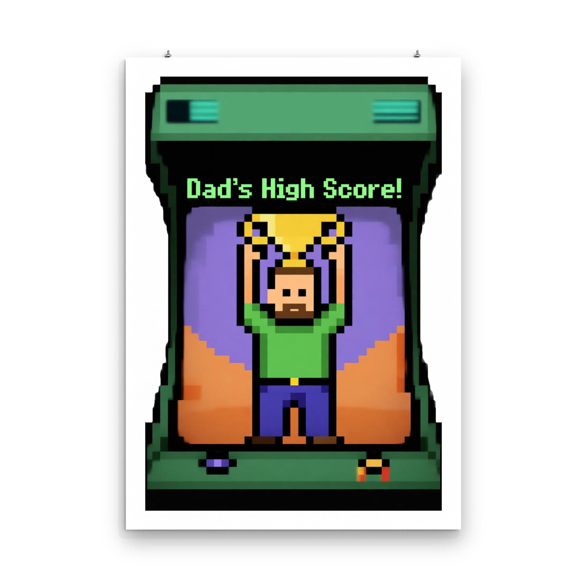 Retro Game Over Poster - Wall Decor for Gaming Room - Walmart.com