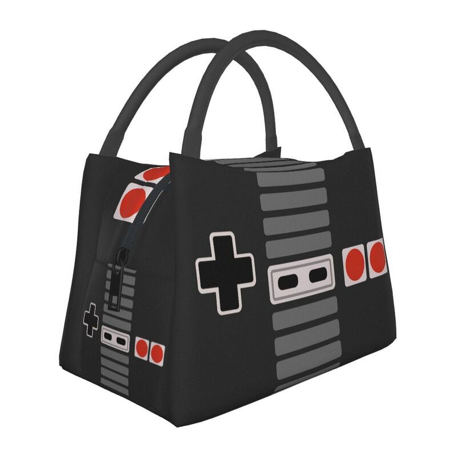 Retro Gamer Insulated Lunch Tote Bag for Women Video Game Gaming ...
