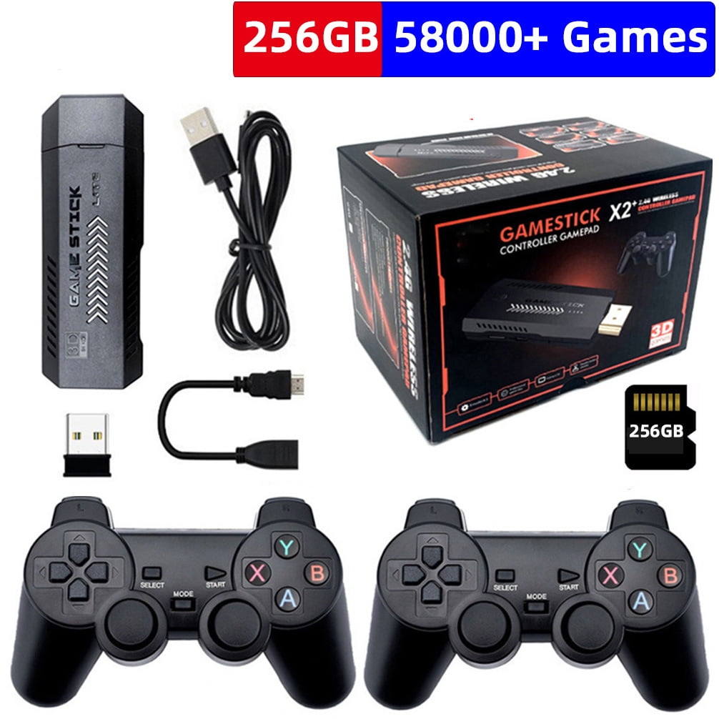 Retro Games Console,X2 Plus Game Stick Retro Console Double Wireless ...