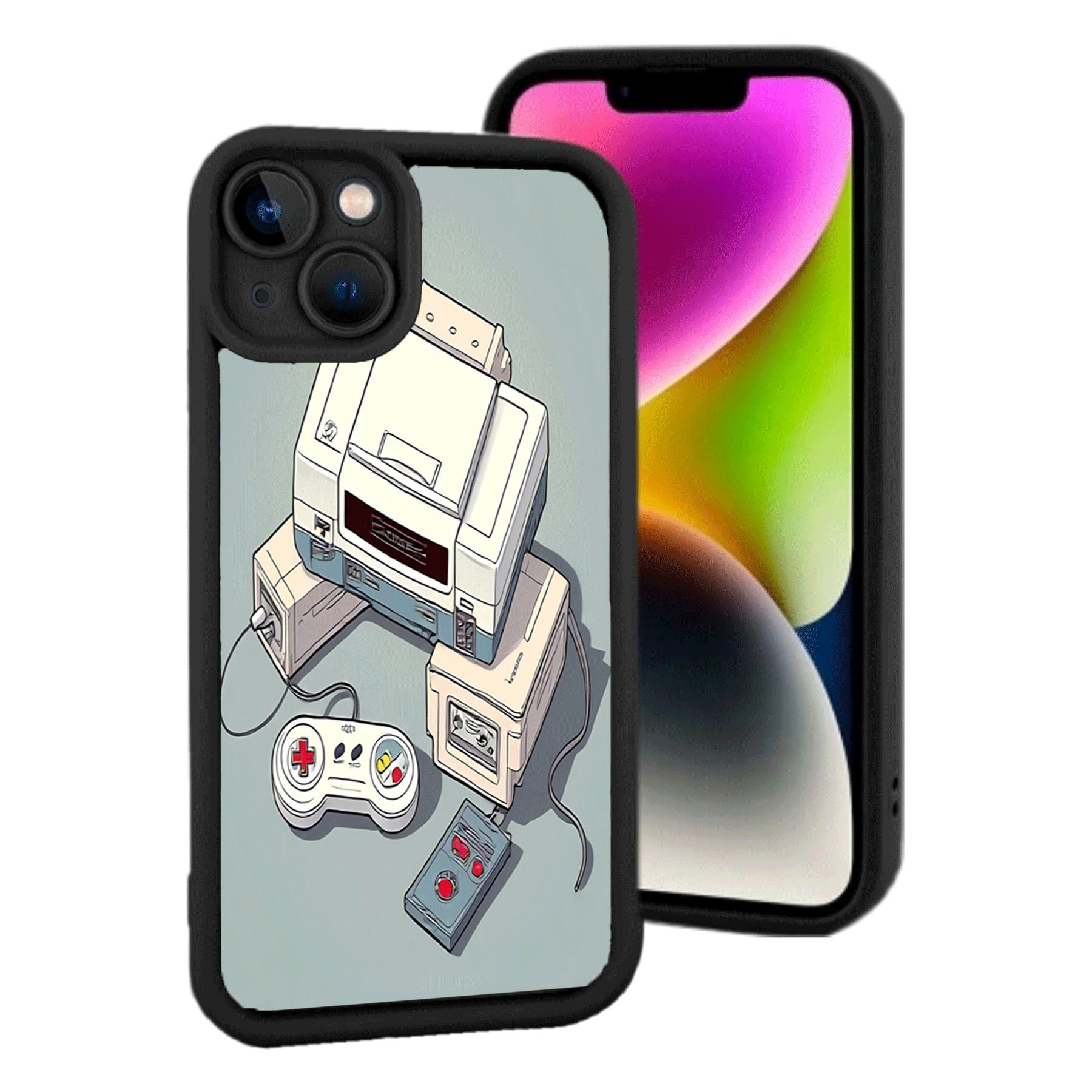 Retro Gaming Console Design iPhone 15 Case - Lightweight Yellowing ...