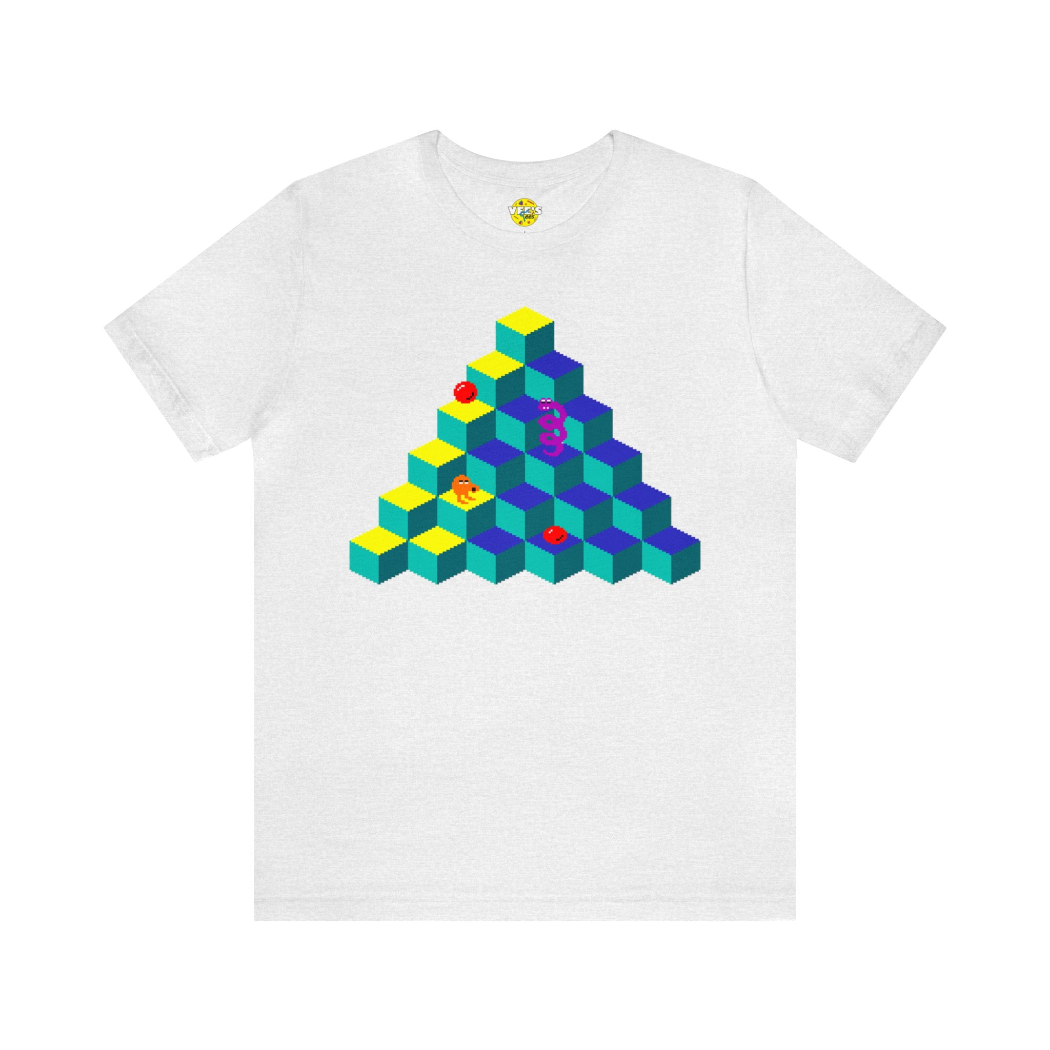 Retro Gaming Shirt - 80s Video Game Tee- QBert Tshirt - QBert game ...