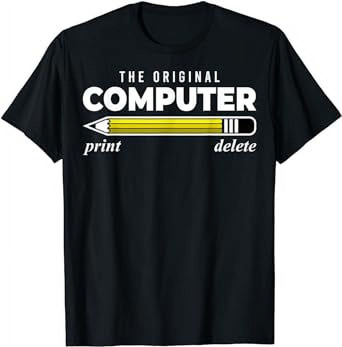 Retro Gaming - The Original Computer - Pencil T-Shirt - Walmart.com