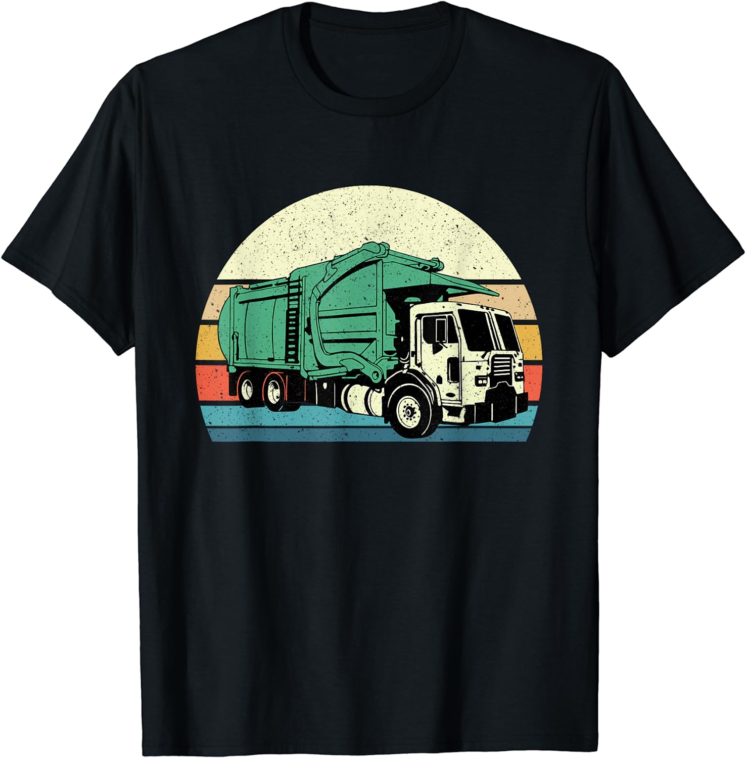 Retro Garbage Truck - Dump Trash Collector Recycling Lover T-Shirt ...