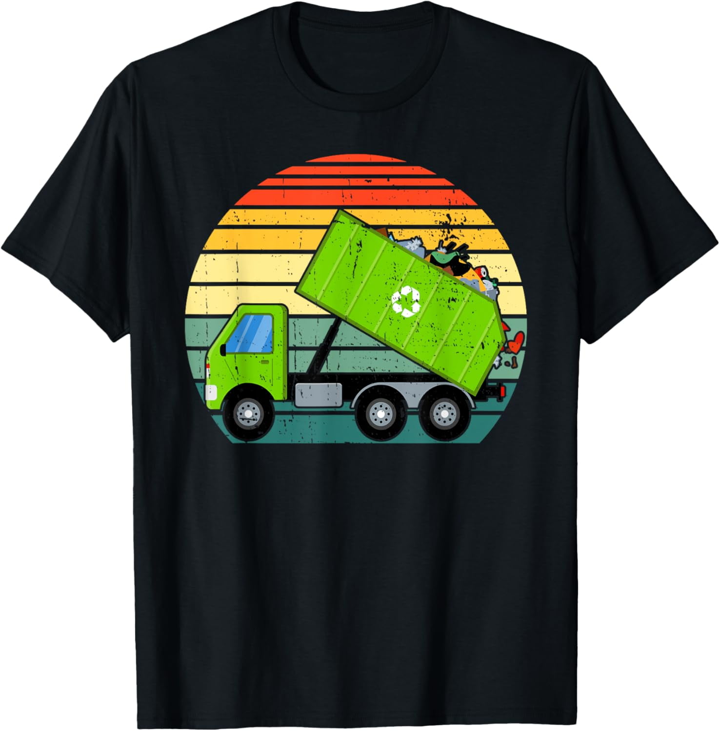 Retro Garbage Truck Waste Management Tee Boys Toddlers Kids T-Shirt - Walmart.com