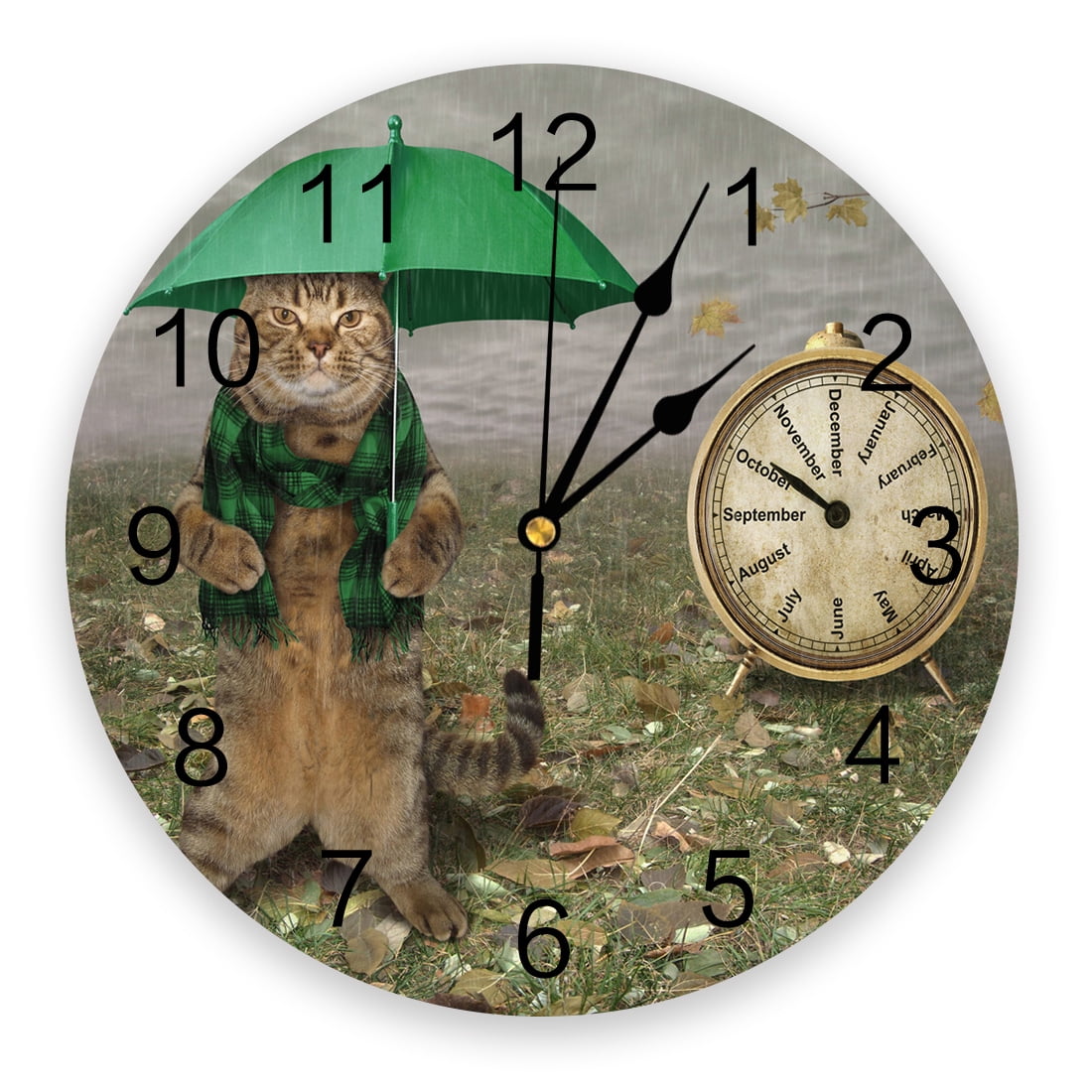 Retro Gear Bell Wall Clock For Home ration Living Room Quartz Needle Hanging Watch Modern ...