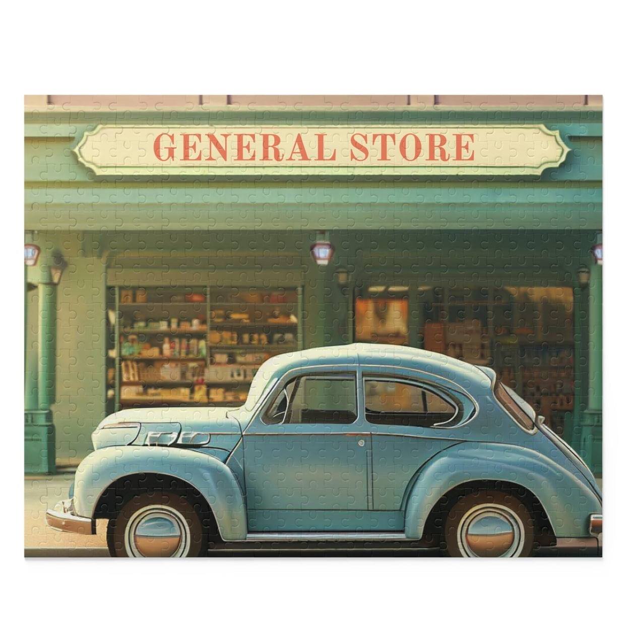 Retro General Store Front Jigsaw Puzzle 500-Piece - Walmart.com