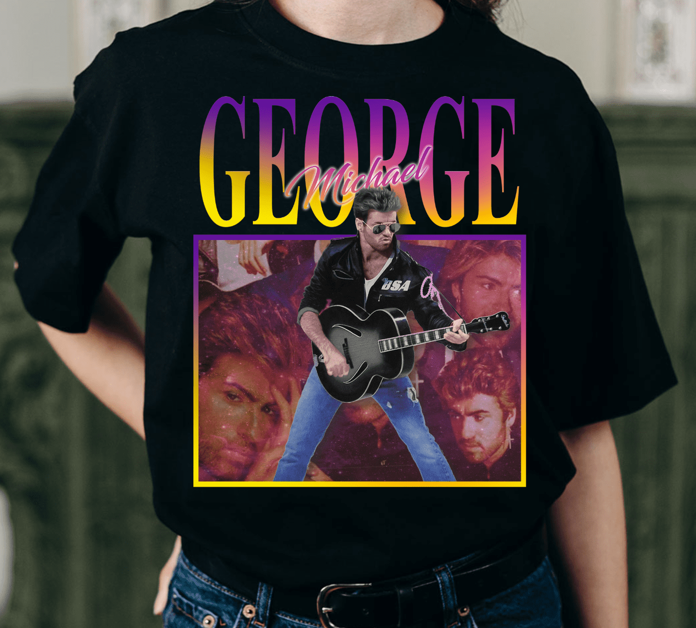 Retro George Michael Shirt-Careless Whisper Tshirt,George Michael ...