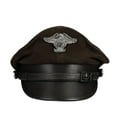 Retro German Caps For Men Male Genuine Leather Flat Top Hats European ...