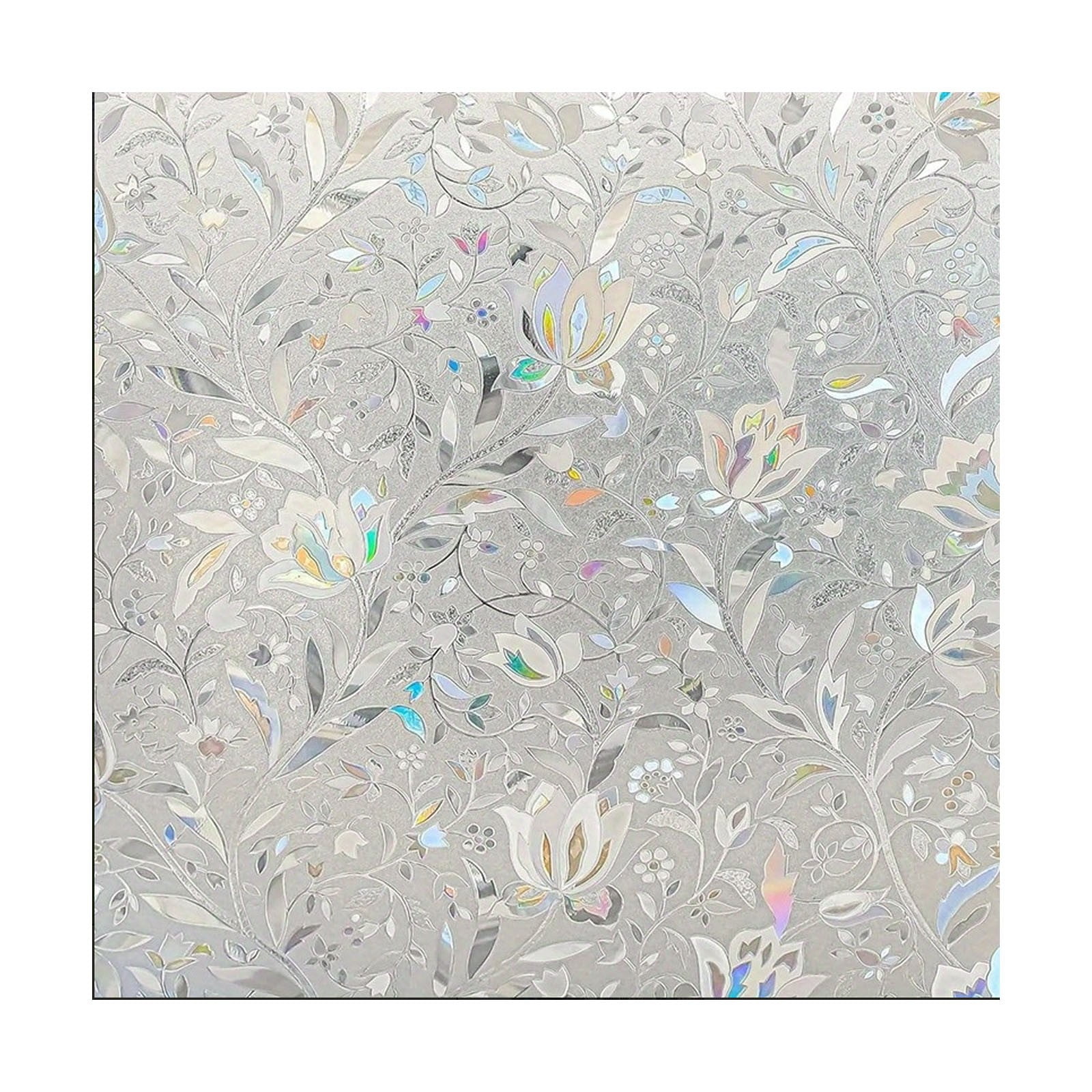 Retro Glass Window Stickers Transparent Opaque Bathroom Anti-peeping ...