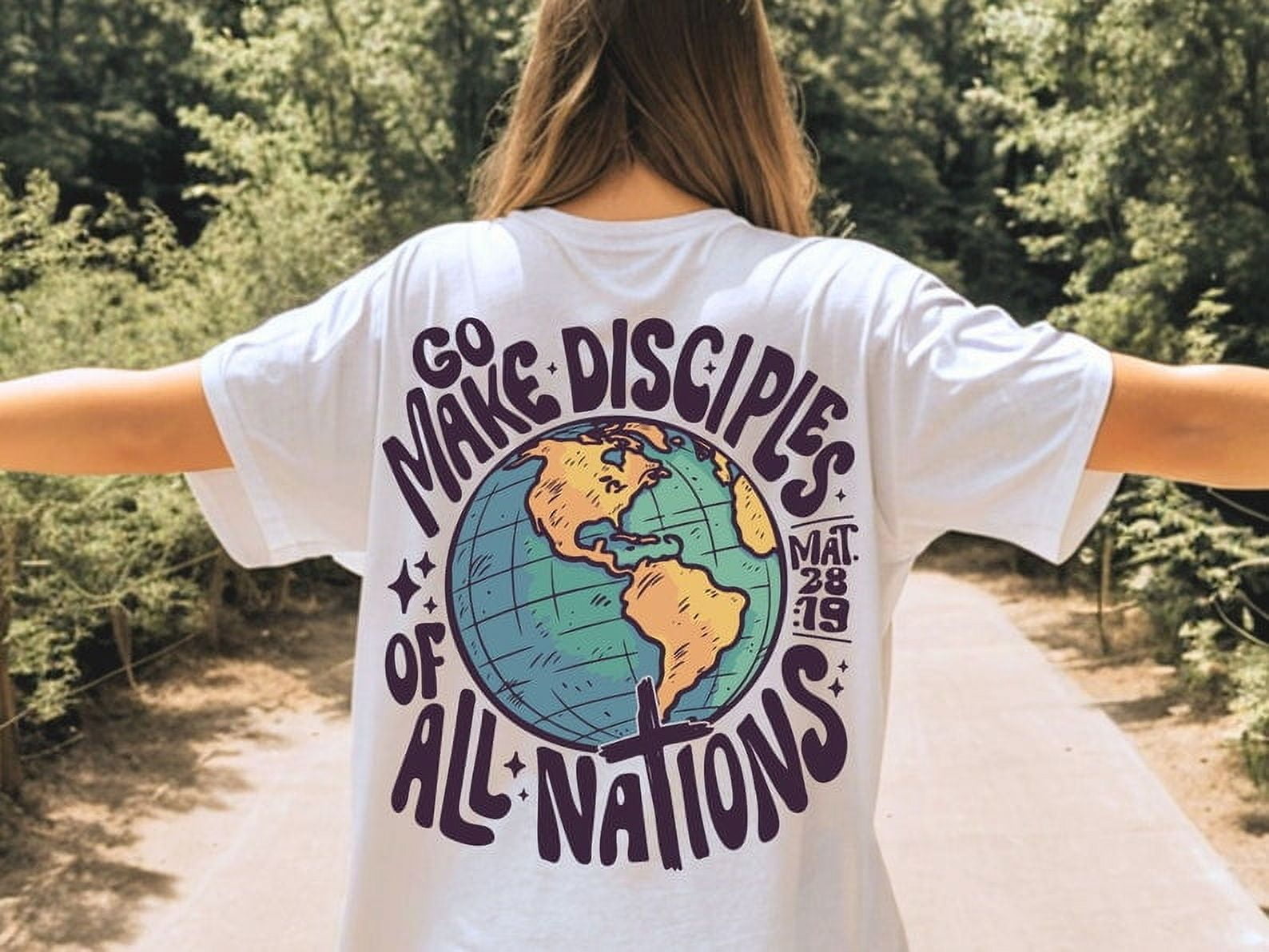Retro Go Make Disciples Shirt, Christian Streetwear Shirt, Vintage Men ...
