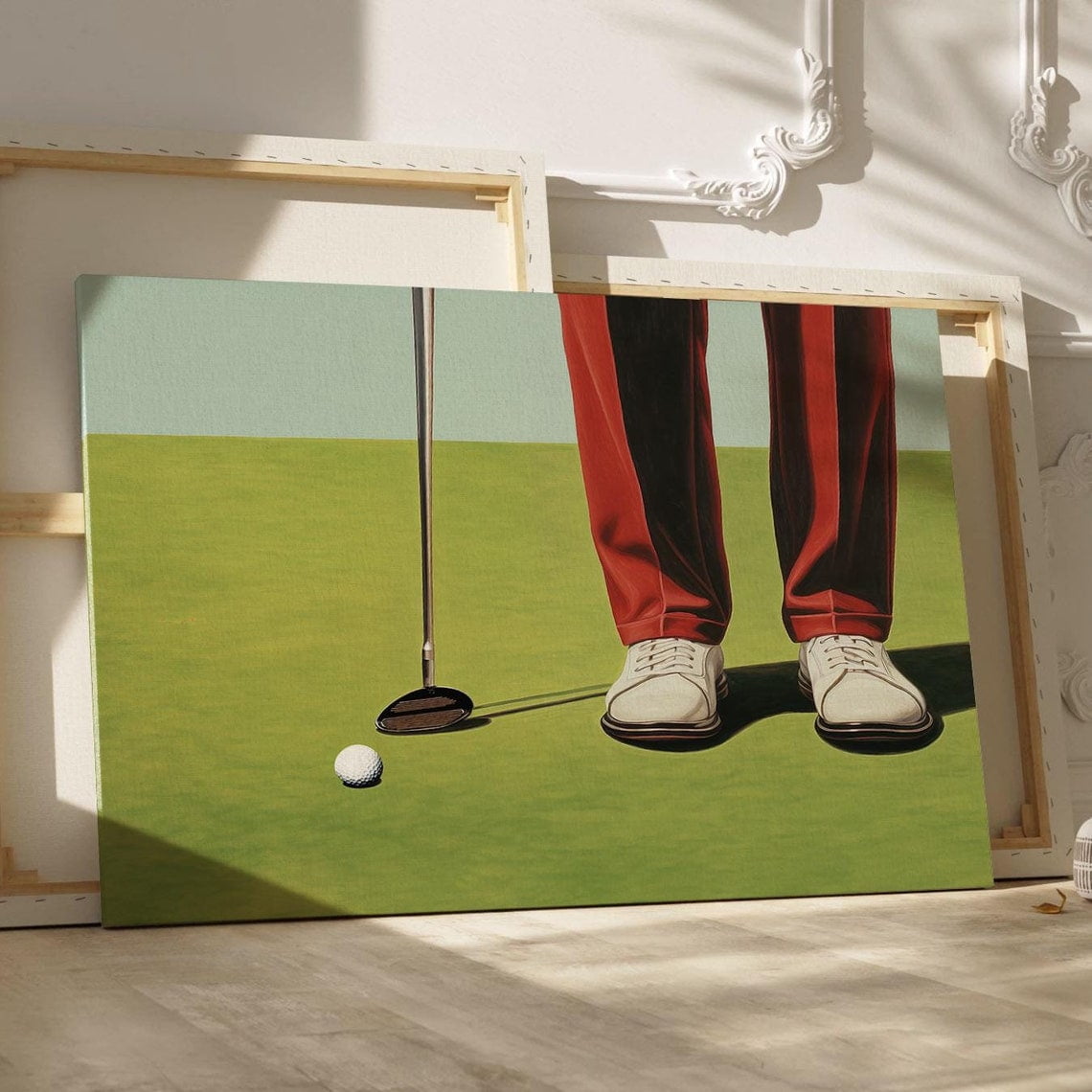 Retro Golf Art - Mid-Century Golf Club Scene - Perfect Golf Lover Gif ...