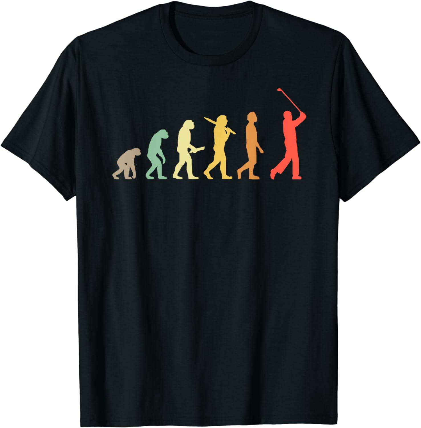 Retro Golf Evolution Gift For Golfers & Golf Players T-Shirt - Walmart.com