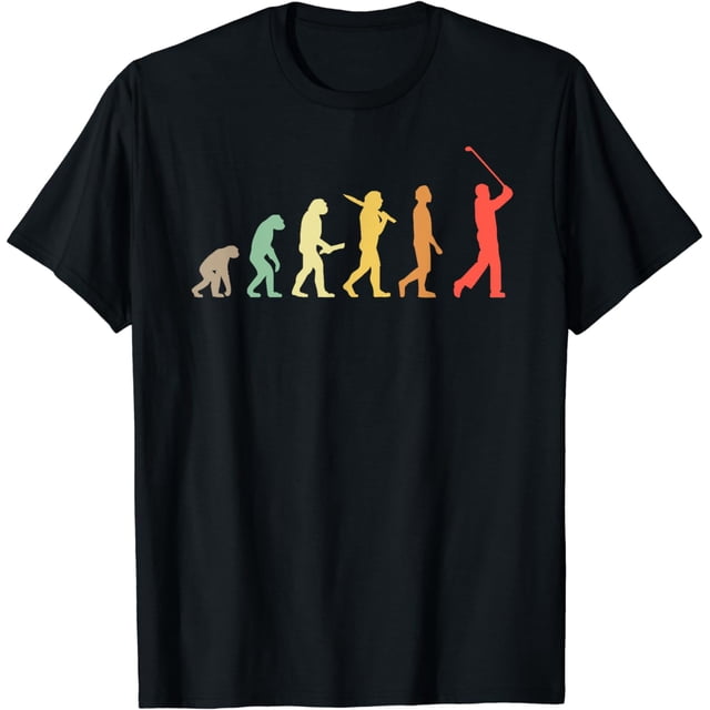 Retro Golf Evolution Gift For Golfers & Golf Players T-Shirt - Walmart.com