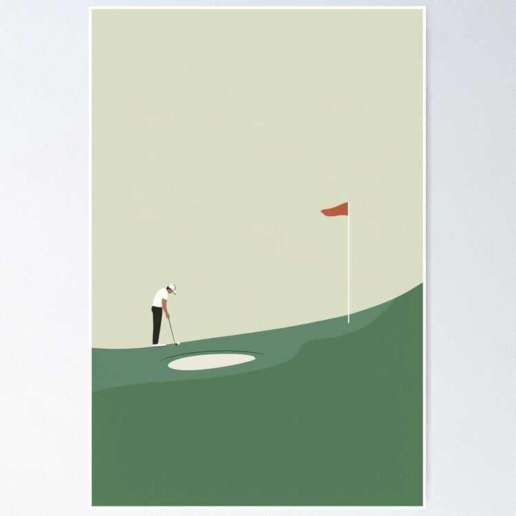 Retro Golf Poster - KIRA.813, UNFRAMED-24x36 - Walmart.com