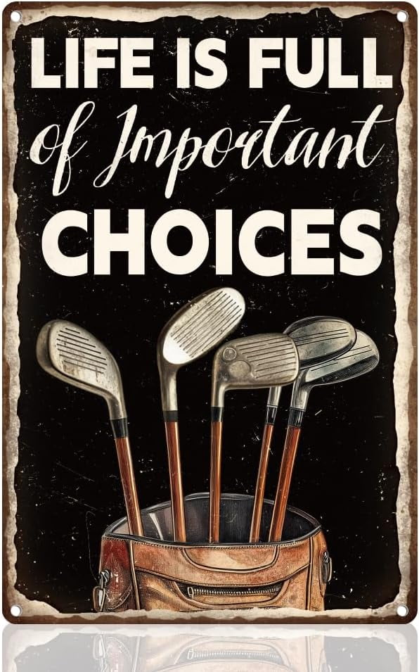 Retro Golf Sign Sports Metal Signs Man Cave Signs And Decor Sport Golf ...