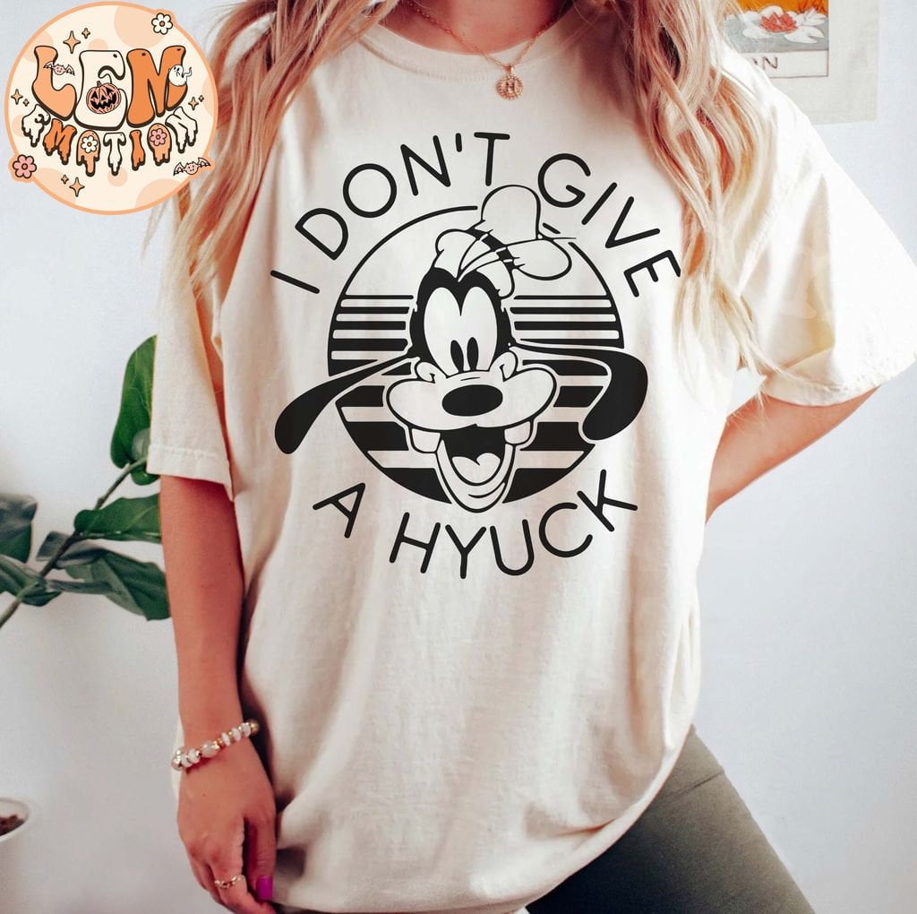 Retro Goofy I Don't Give A Hyuck Shirt, Disney Goofy Shirt, Disneyworld ...