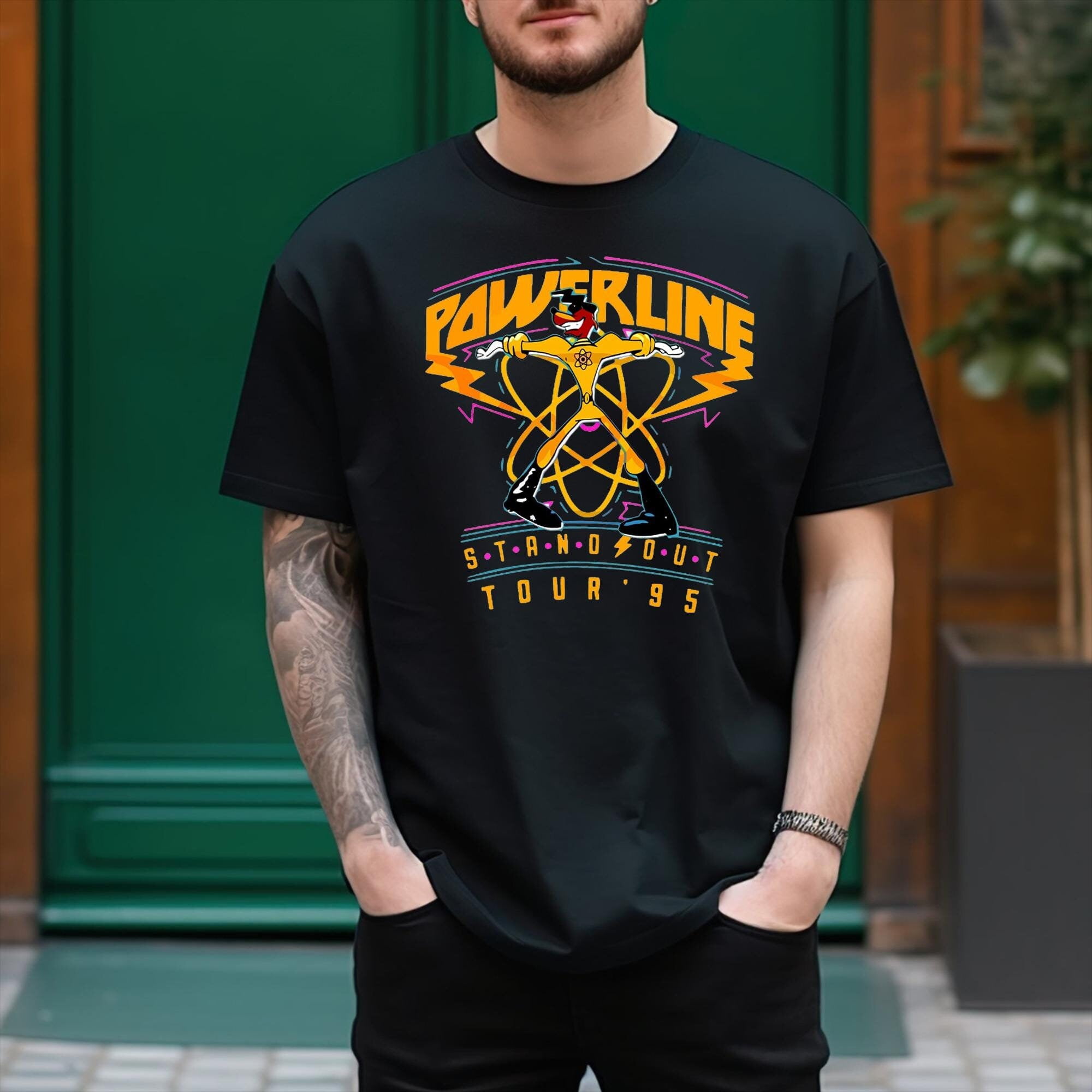 Retro Goofy Powerline Shirt, Stand Out Tour 95 Tee, Max Goofy Roxanne ...