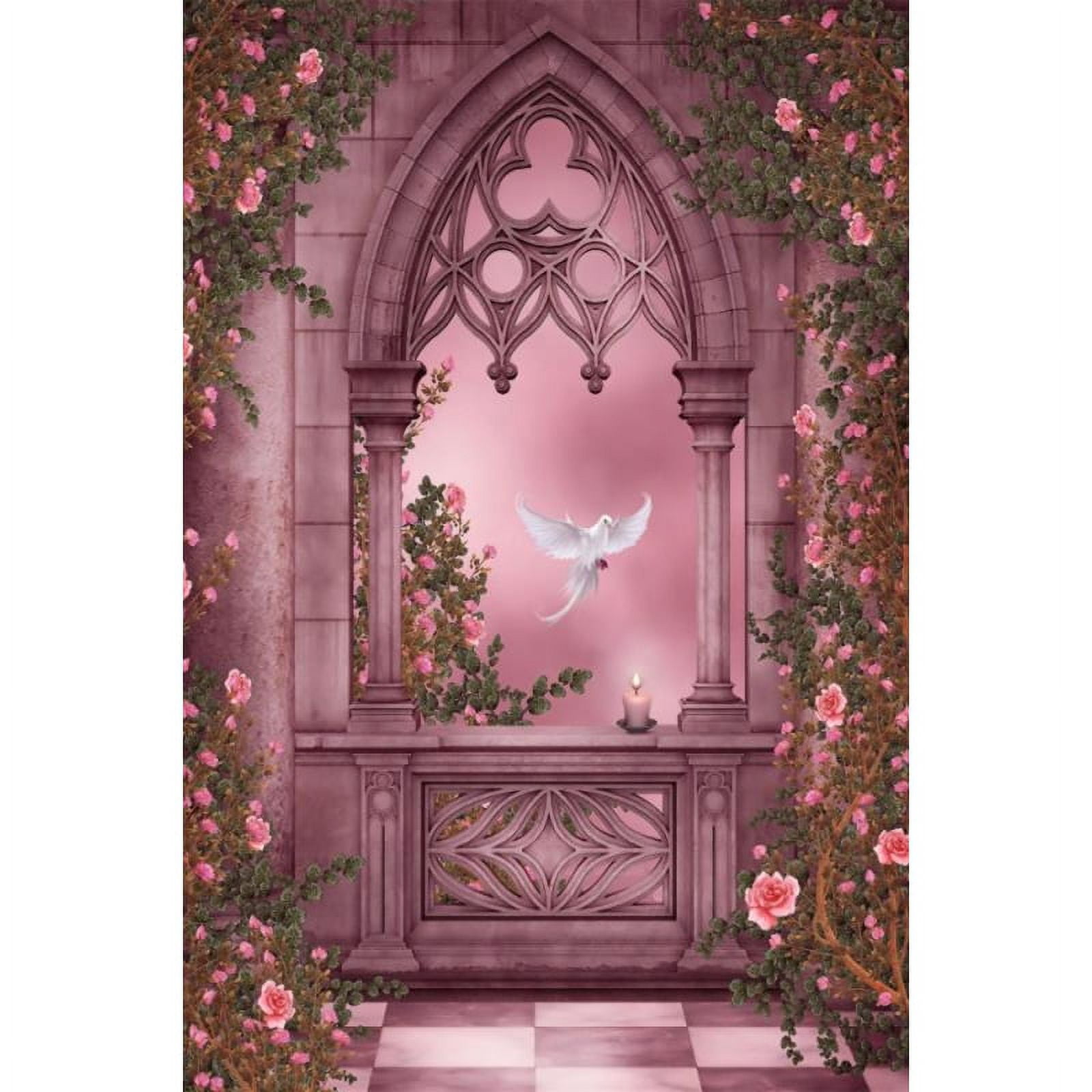 Retro Gothic Halloween Photo Background Dream Room Door Candlestick ...