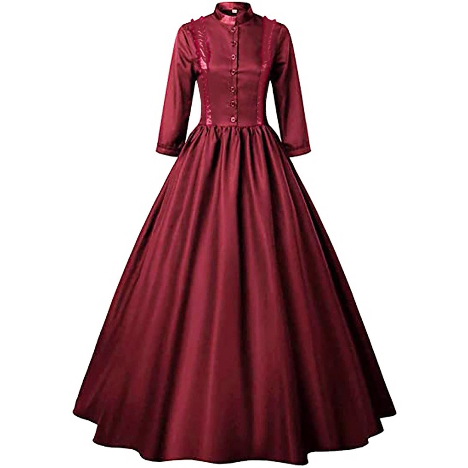 Retro Gothic Victorian Dresses for Women Civil War Costumes Queen Ball ...