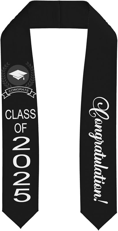 Retro Graduation Sash Cute Fashion Graduation Stole Class of 2025 ...