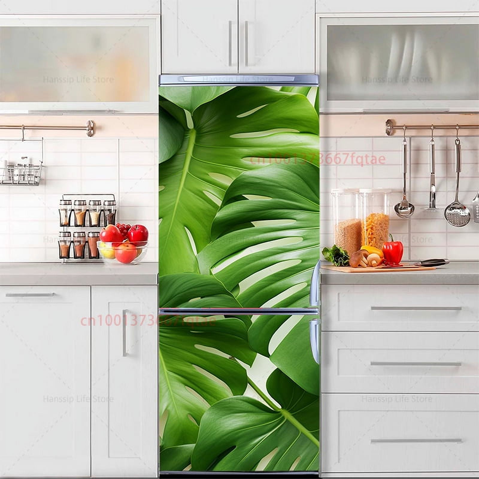 Retro Graffiti Poster Refrigerator Door Wrap Sticker Removable Kitchen ...