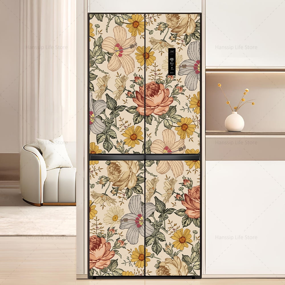 Retro Graffiti Poster Stickers Fridge Door Decals Waterproof PVC Tiling ...