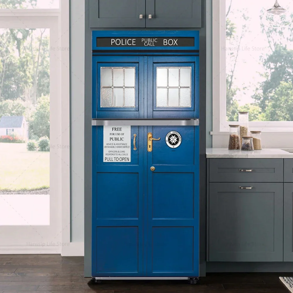 Retro Graffiti Style Fridge Wrap Mural Sticker Waterproof PVC Beertown ...