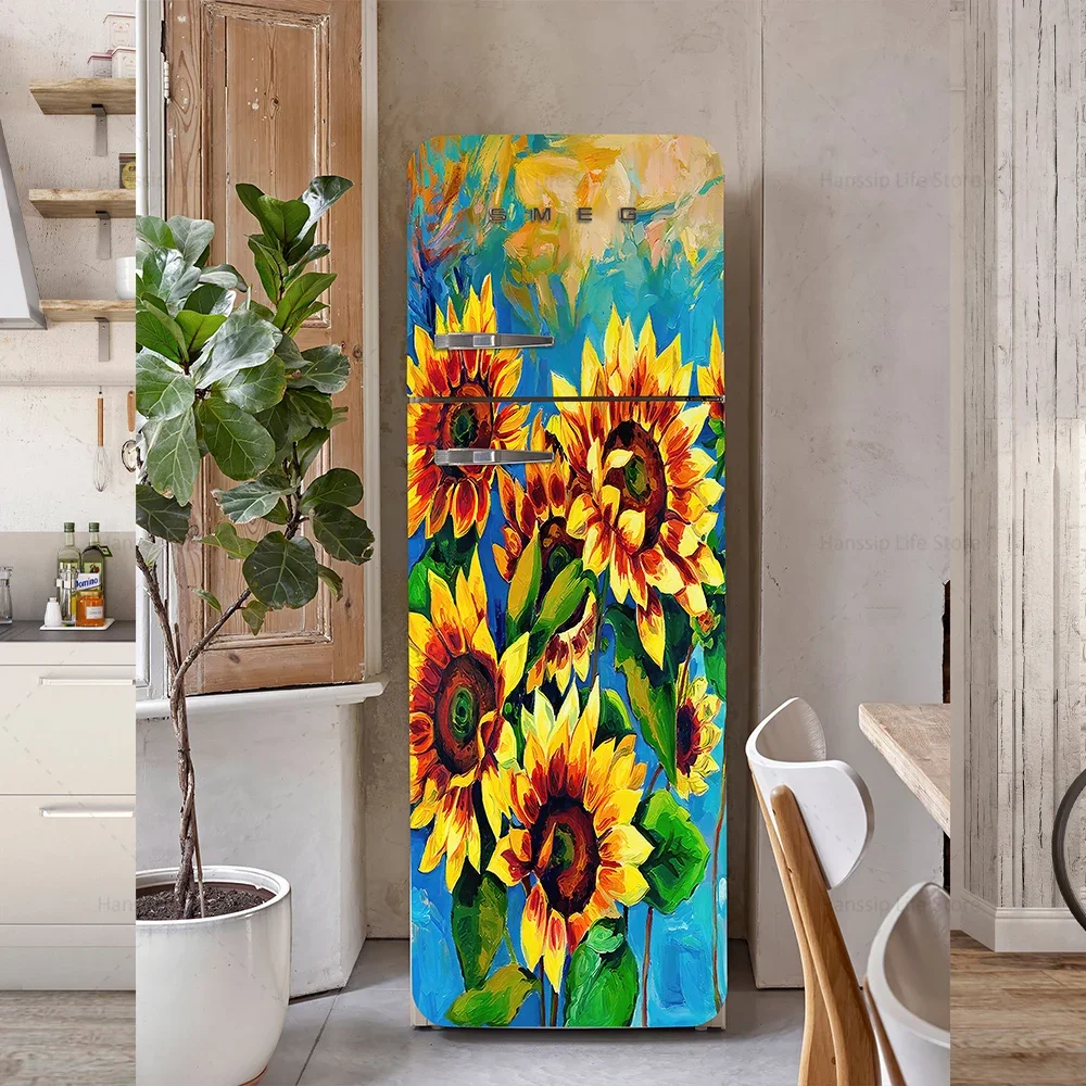 Retro Graffiti Style Fridge Wrap Mural Sticker Waterproof PVC Beertown ...