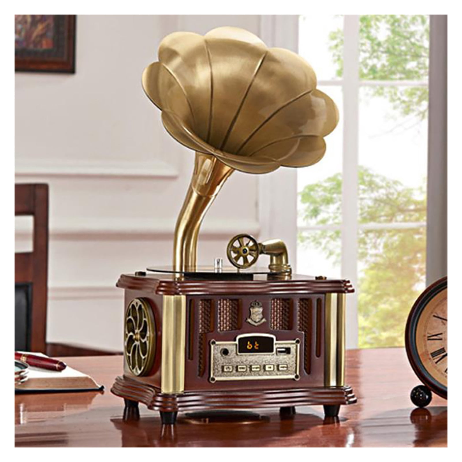 Retro Gramophone Mini Antique Ornaments European-style Record Player ...