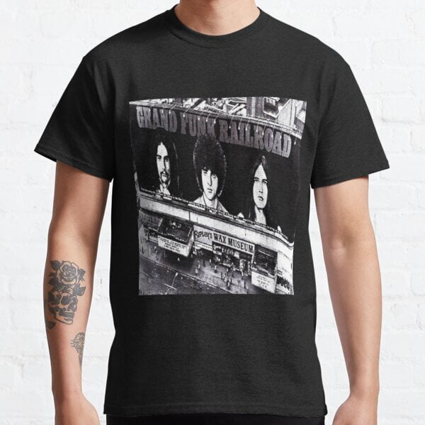 Retro Grand Funk Railroad at FastEddie's Wax Museum T-Shirt Mark, Don & Mel - Walmart.com