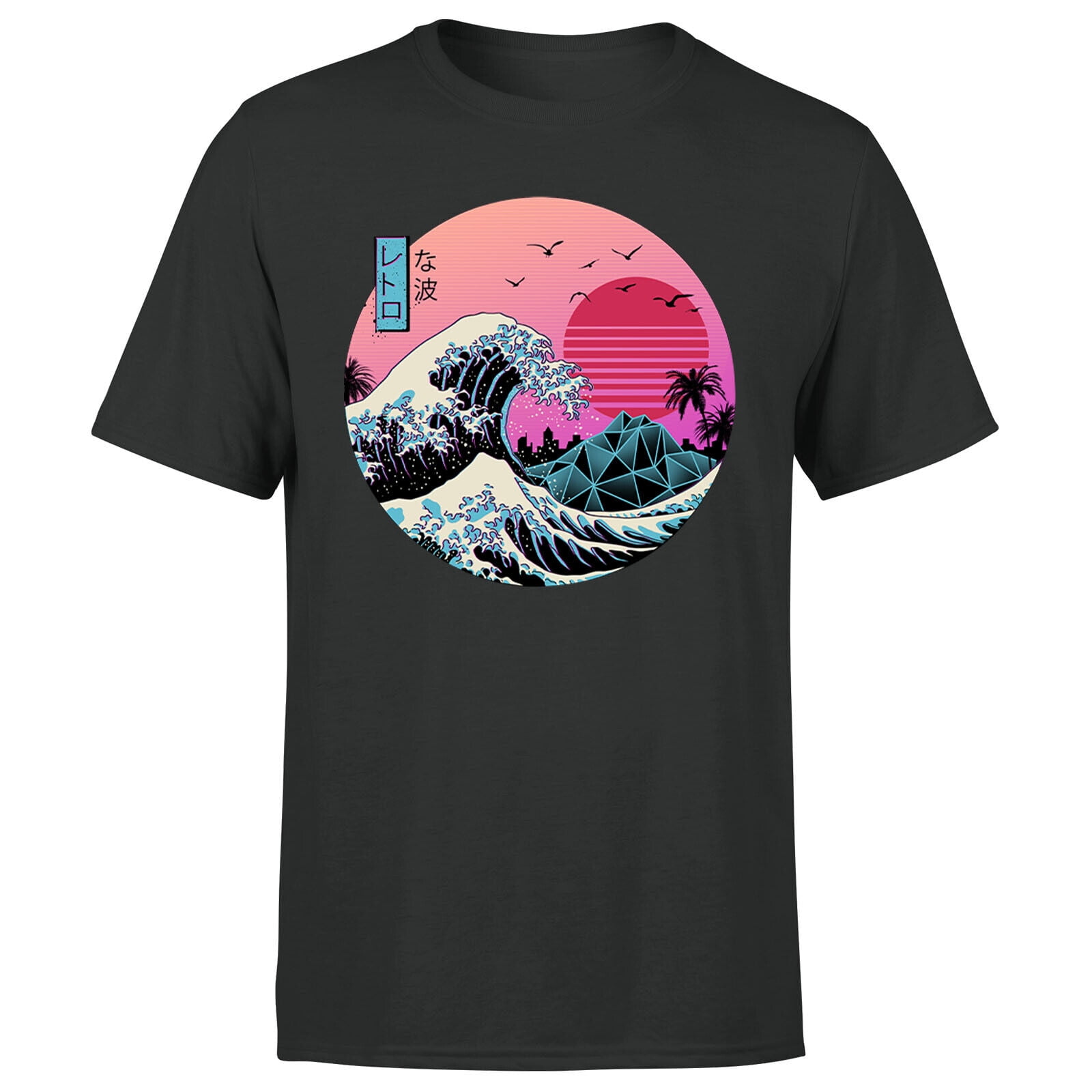Retro Great Wave Tshirt Unisex - Kanagawa, Art, Japan s Mens T-Shirt#P1 ...