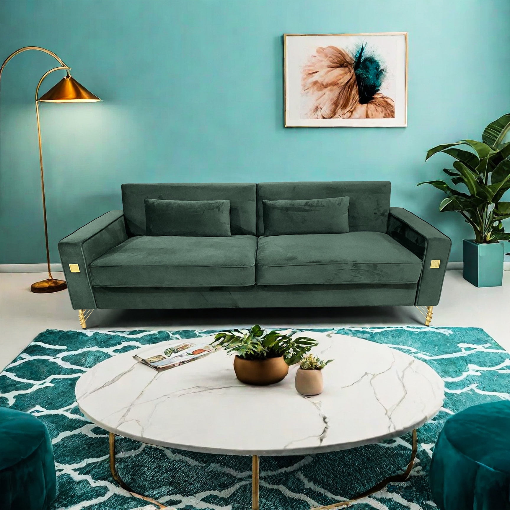 Retro Green Colorway - Comfortable Sitting Experience - Carpeted Spaces ...