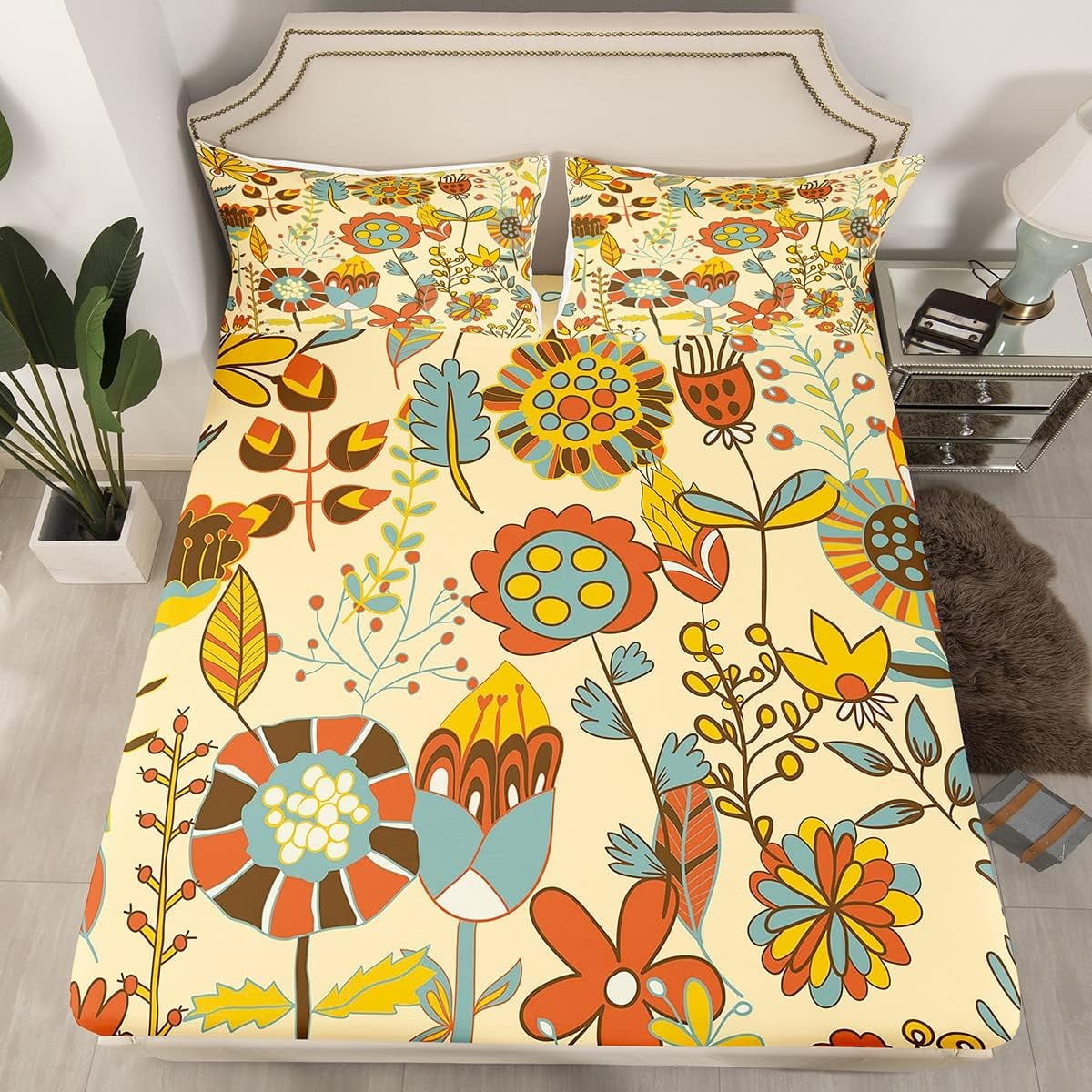 Retro Groovy Fitted Sheet Groovy 70s Bedding 80s 90s Vintage ...