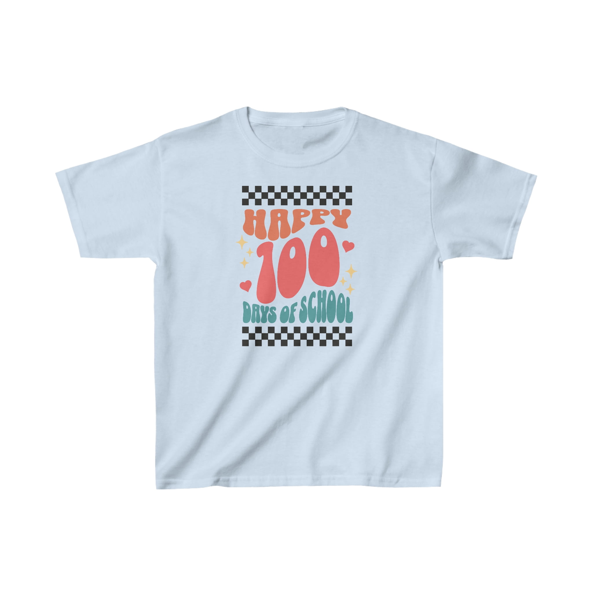 Retro Groovy Happy 100 Days of School Kids Shirt - Walmart.com