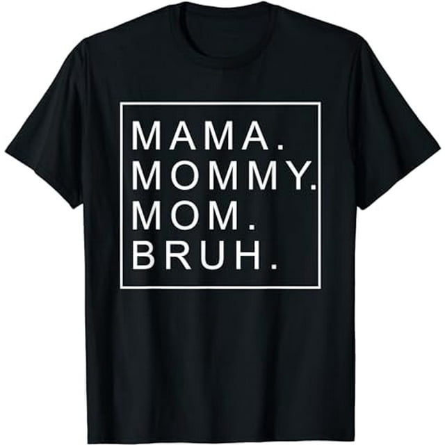 Retro Groovy Mama Mommy Mom Bruh Mothers Day 2025 Womens T Shirt