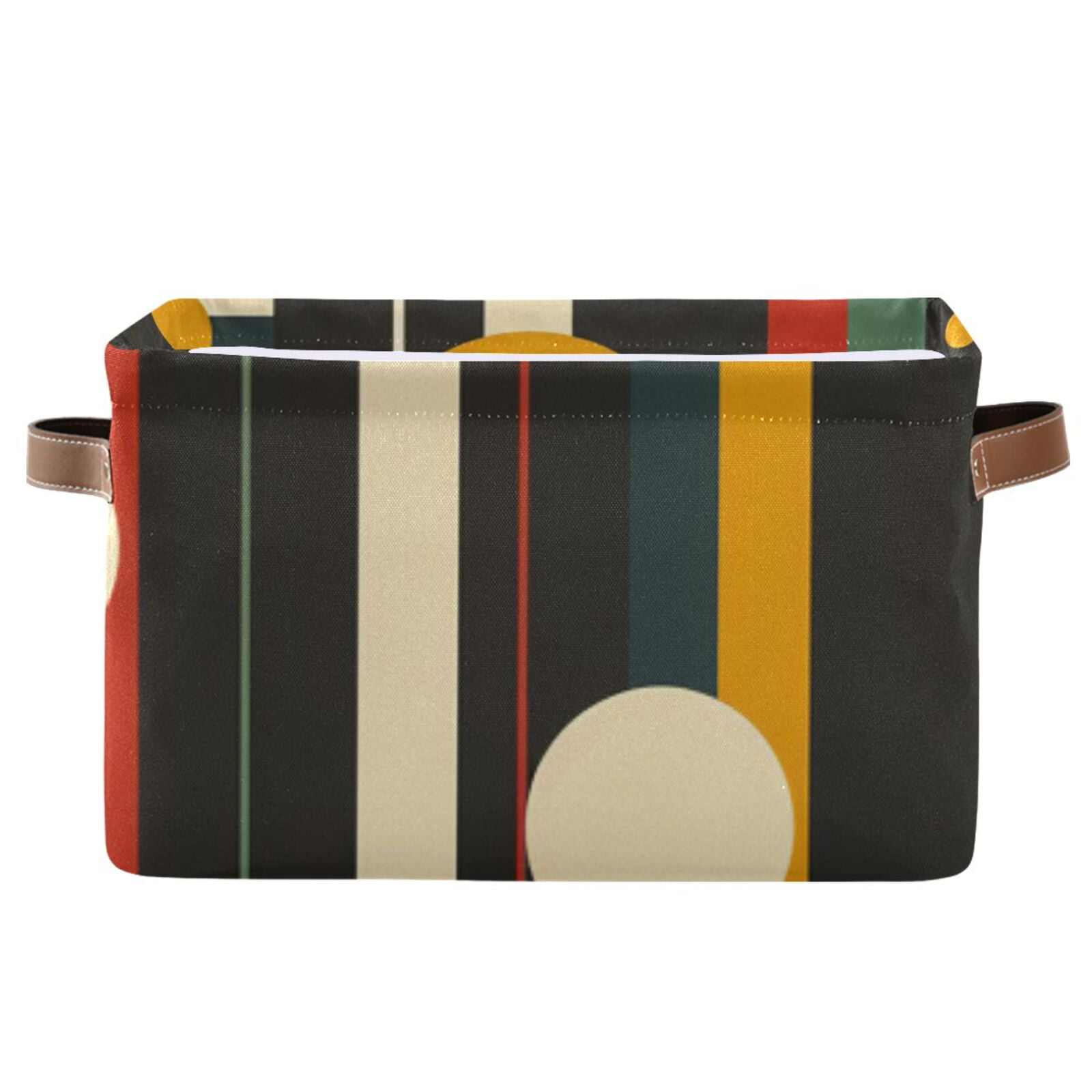 Retro Groovy Pattern 5 Storage Box, Fabric Cube Storage Box with Handle ...