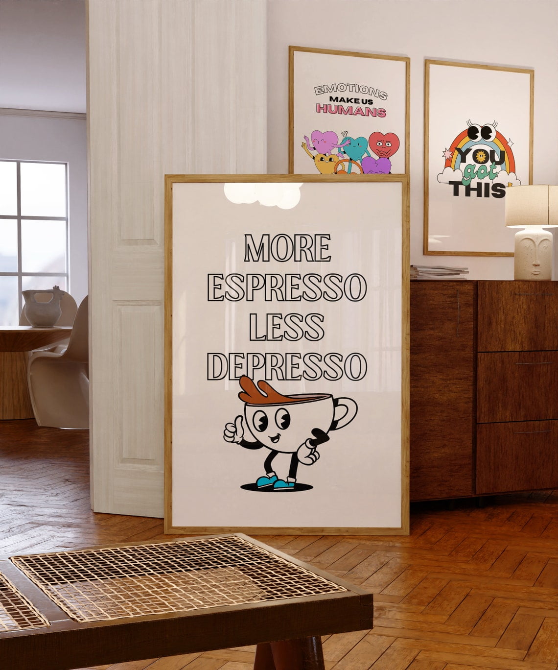 Retro Groovy Print Vintage Retro Wall Art 70S Style Poster Trendy Print ...