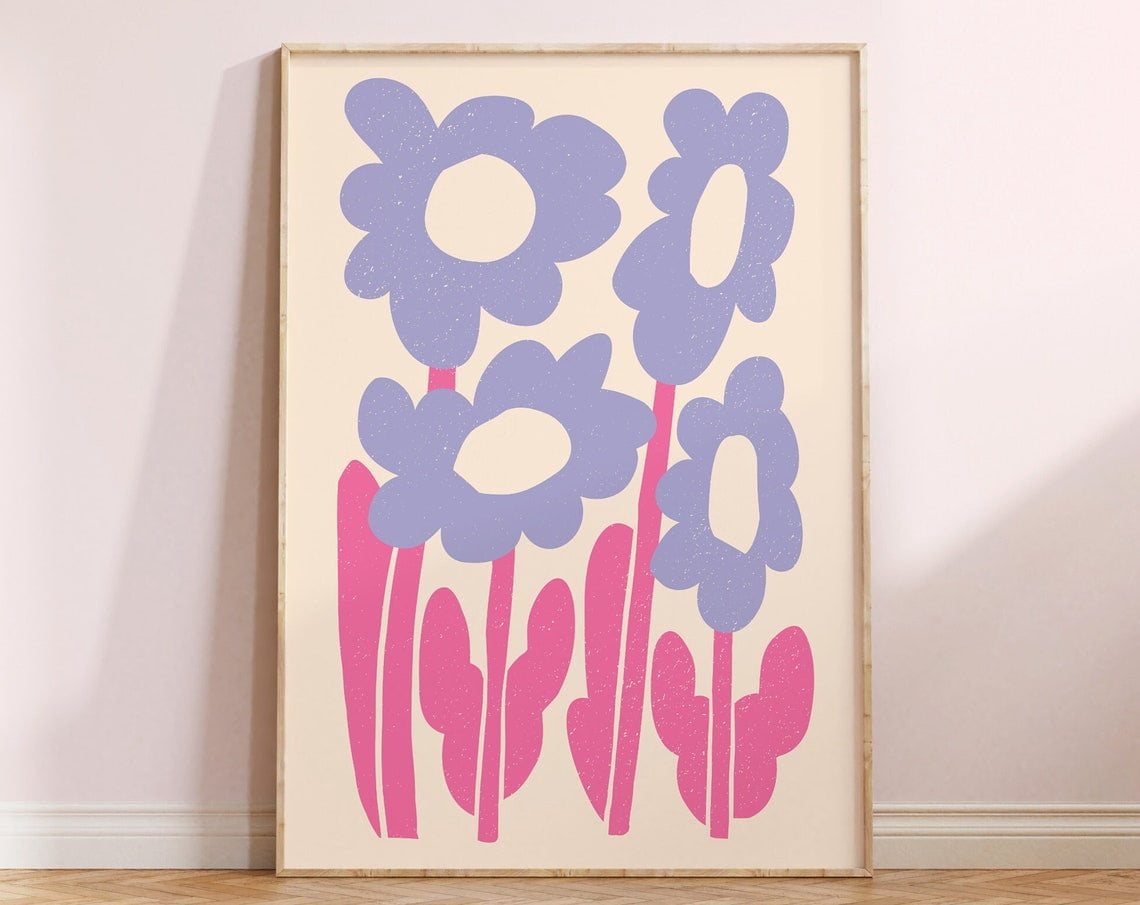 Retro Groovy Print Vintage Retro Wall Art Poster In Stile Anni '70 ...