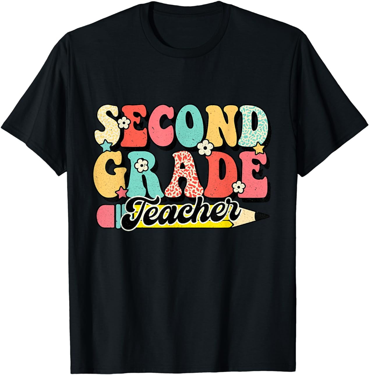 Retro Groovy Second Grade Teacher First Day 2nd Grade T-Shirt - Walmart.com