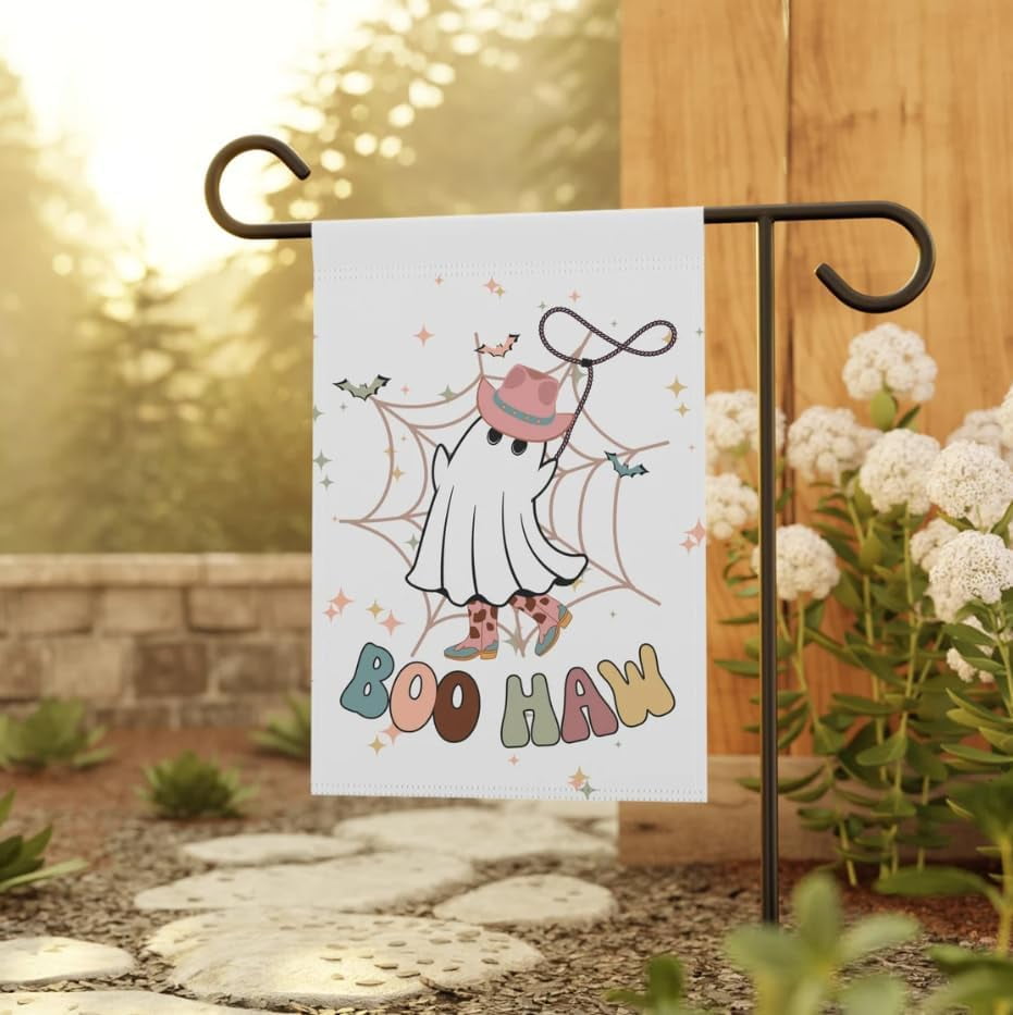 Retro Groovy Western Boo Haw Cowgirl Cowboy Spiderweb Bats Skeleton ...