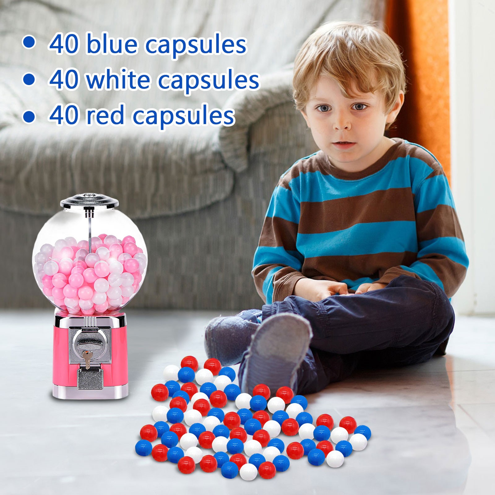 Retro Gumball Machine Candy Dispenser Vintage Style Coin Operated ...