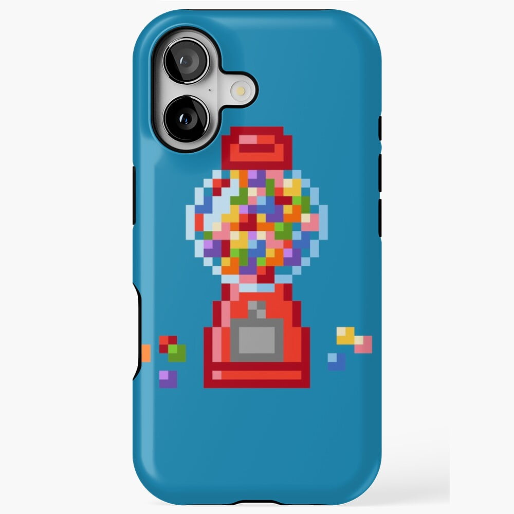 Retro Gumball Machine Funny Sweet Treat Cartoon Illustration iPhone 17 ...