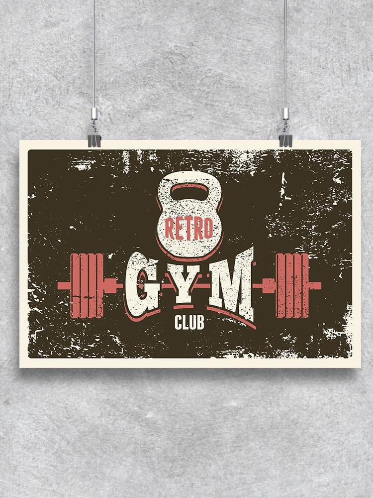 Retro Gym Club Poster - Image by Shutterstock, - Walmart.com