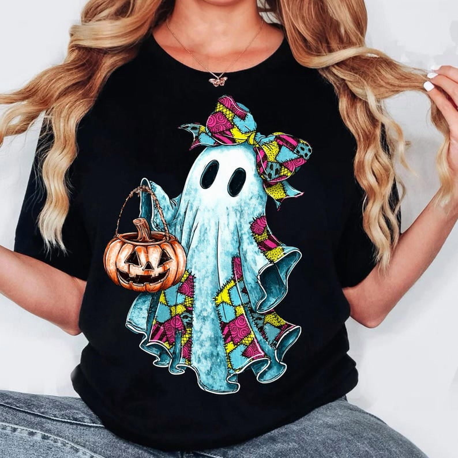 Retro Halloween Neon Ghost Png, Trendy Patchwork Spooky Ghost Png, Cute ...