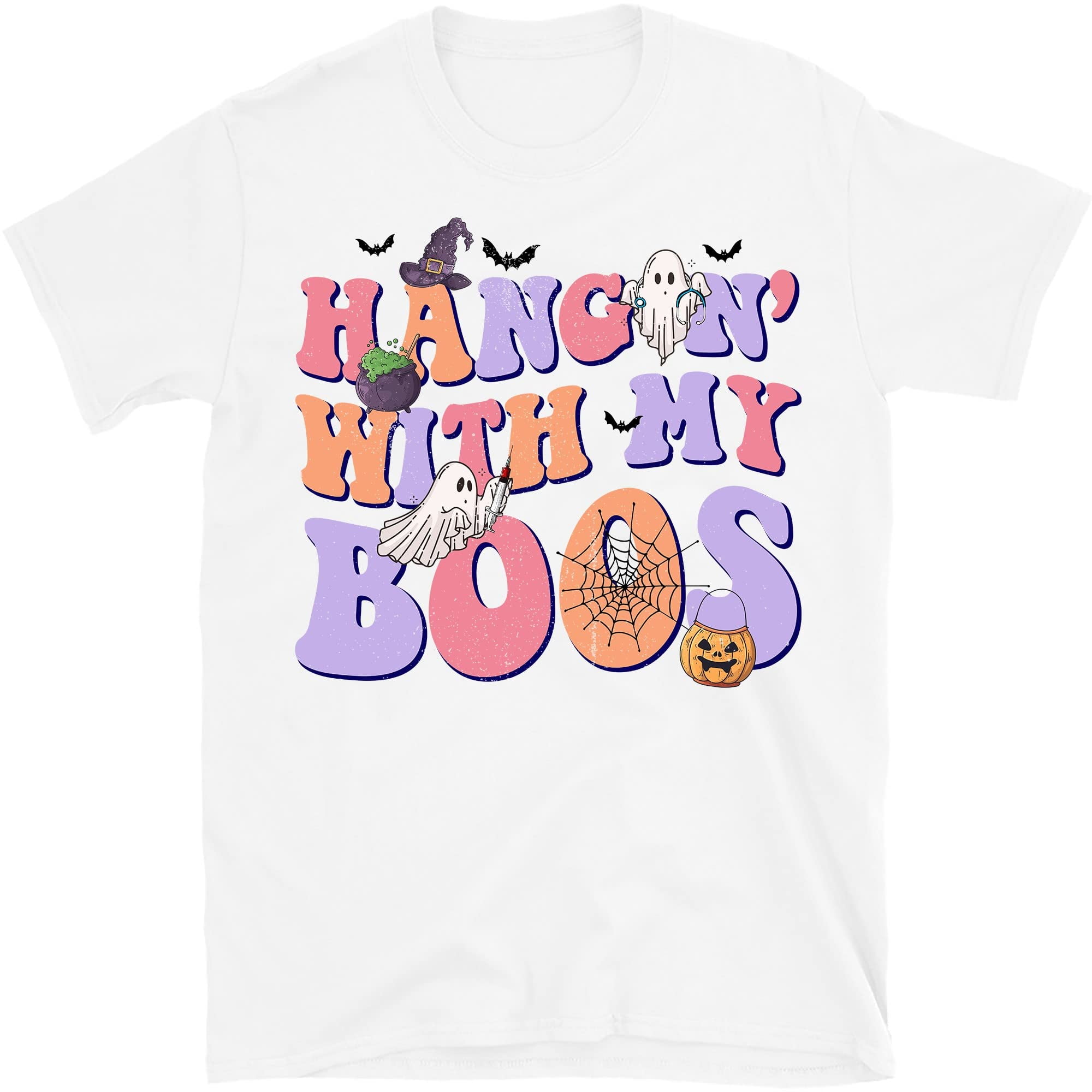 Retro Halloween Nurse Shirt, Boo Boo Crew Shirt, Nurse Halloween, Cute ...