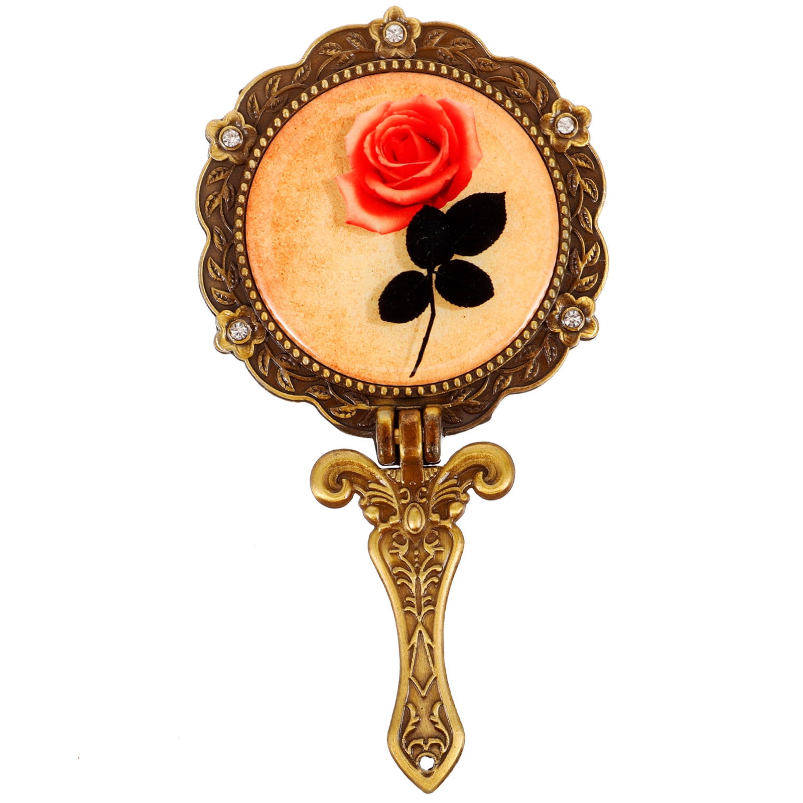 Retro Handheld Makeup Mirror Vintage Style Mirrors For Dresser Vanity
