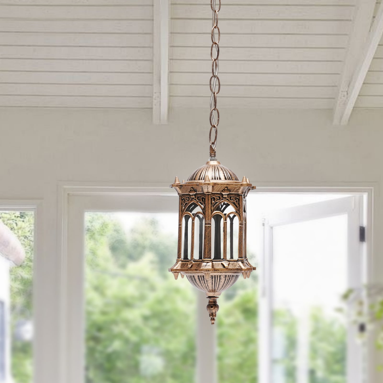 Retro Hanging Lamp, Outdoor Waterproof Retro Pendant Porch Patio ...