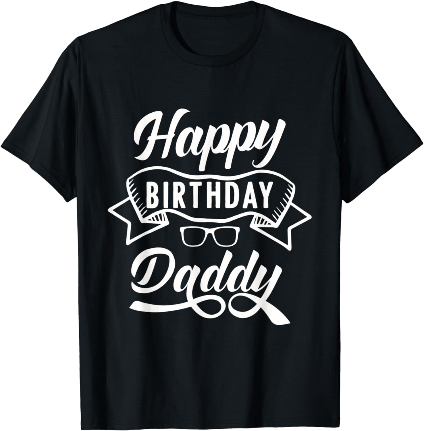 Retro Happy Birthday Daddy Son Daughter Dad Bday Fathers Day T-Shirt ...